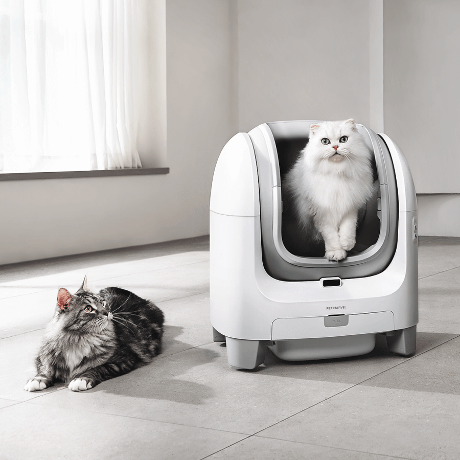 PET MARVEL C1 Open Top Self Cleaning Cat Litter Box