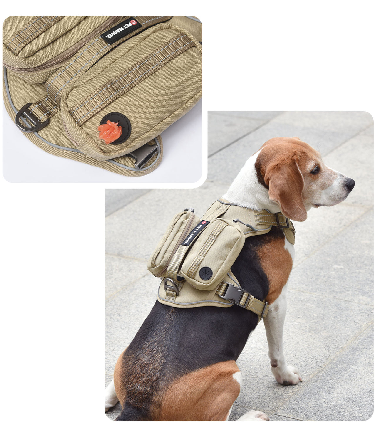 Tactical Dog Harness with Poop Bag Holder – PET MARVEL